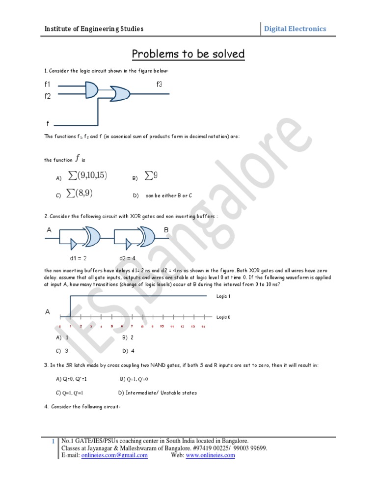 Analysis of Digital Electronics Concepts through Multiple Choice ...