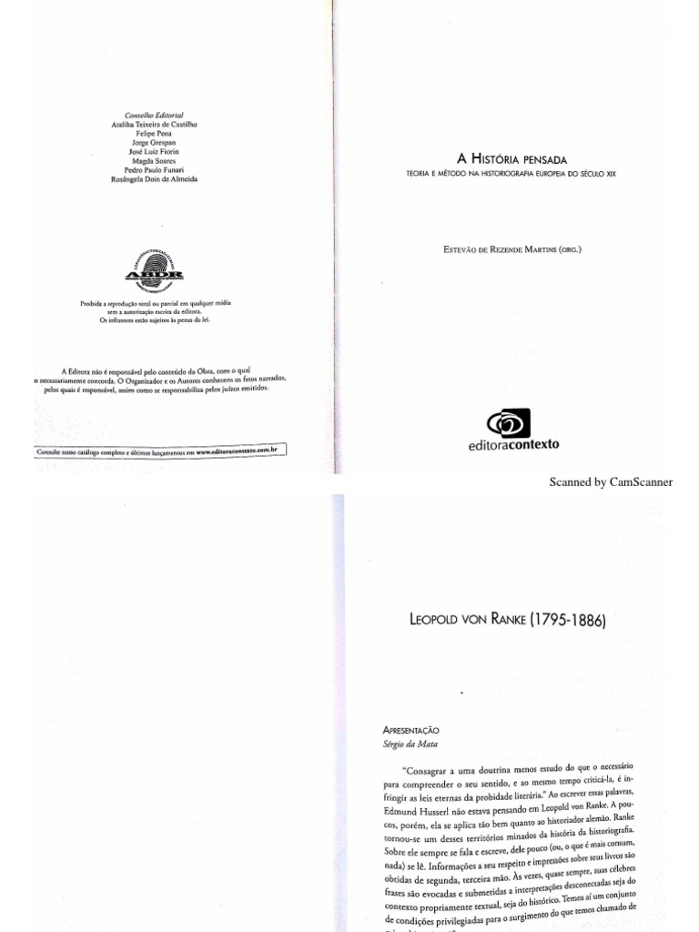 Ranke (Conceito de História Universal) | PDF