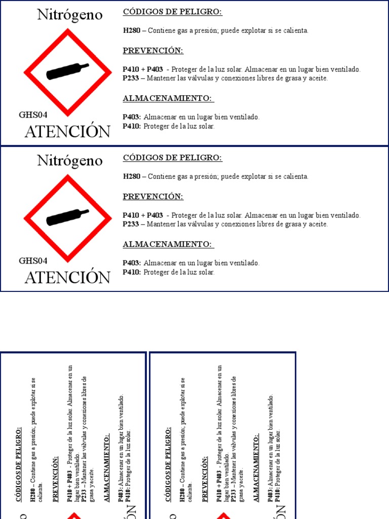 Etiqueta Nitrógeno | PDF