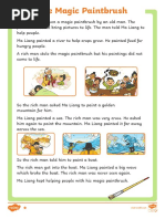 Ma Liang and the Magic Paintbrush | PDF | Vocabulary