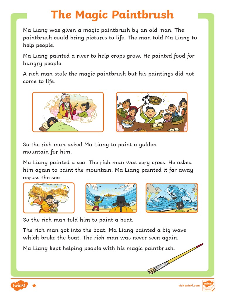 Ma Liang and the Magic Paintbrush | PDF | Home & Garden | Poetry