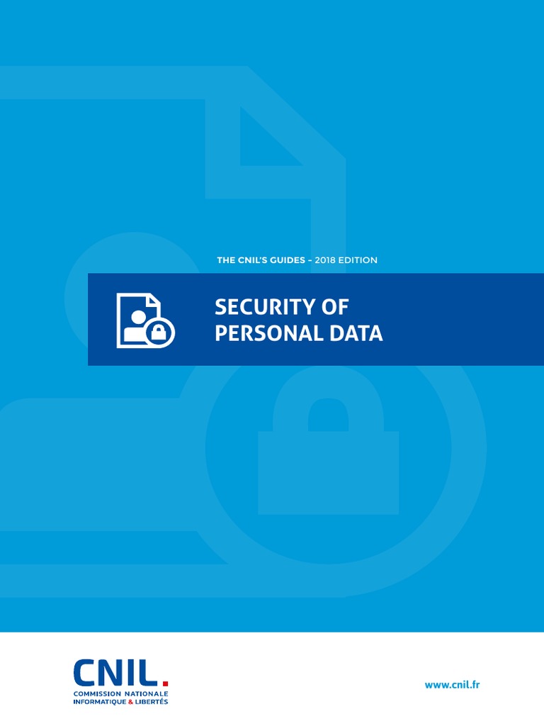 Guide Security Personal Data En 2018 Pdf Backup Transport Layer Security