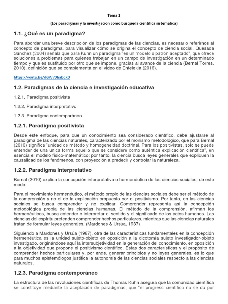 Investigacion P1 | PDF | Teoría | Investigación cuantitativa