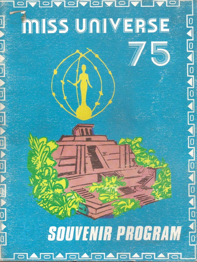 Miss Universe 1975 in El Salvador - Souvenir Program3 | PDF