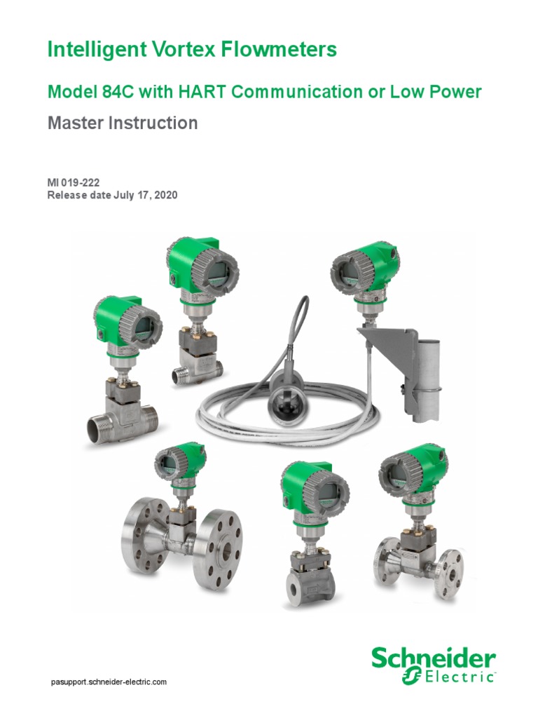 Intelligent Vortex Flowmeters: Model 84C With HART Communication or Low ...
