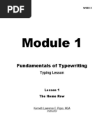 Typing Practice Sheet Beginner | PDF