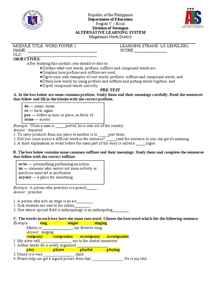 Word Power1 | PDF | Word | English Language