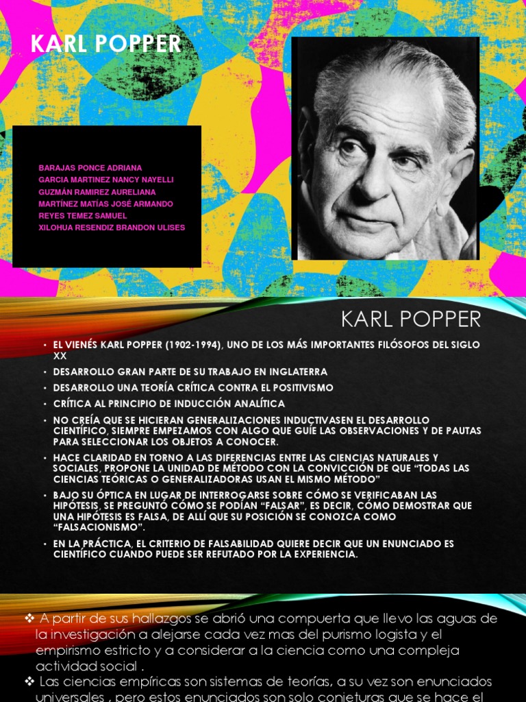 KARL POPPER PRESENTACIoN | PDF | Determinismo | Karl Popper