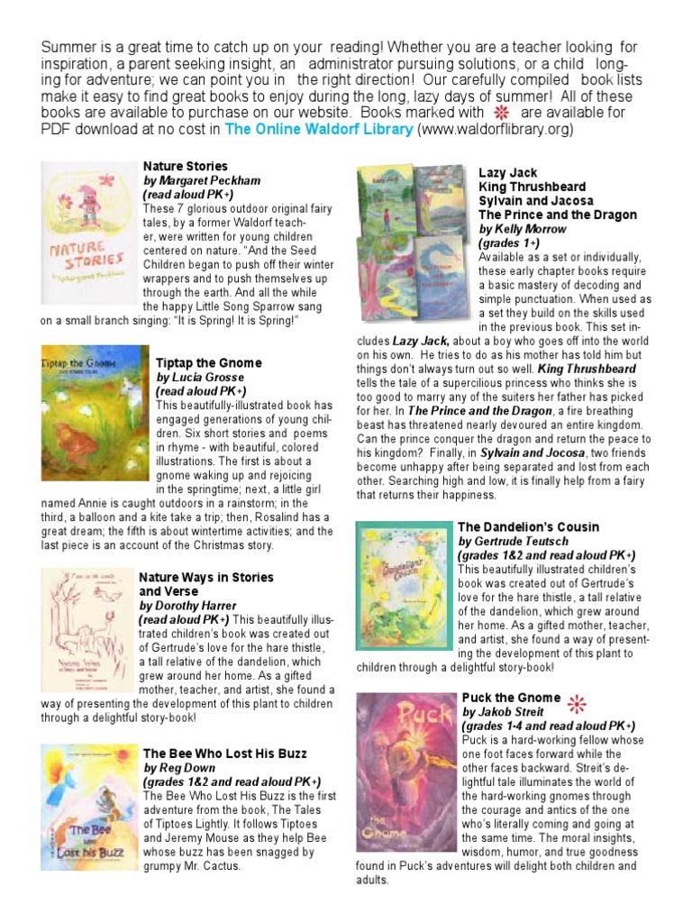 Children Summer Reading List | PDF | Nicolaus Copernicus