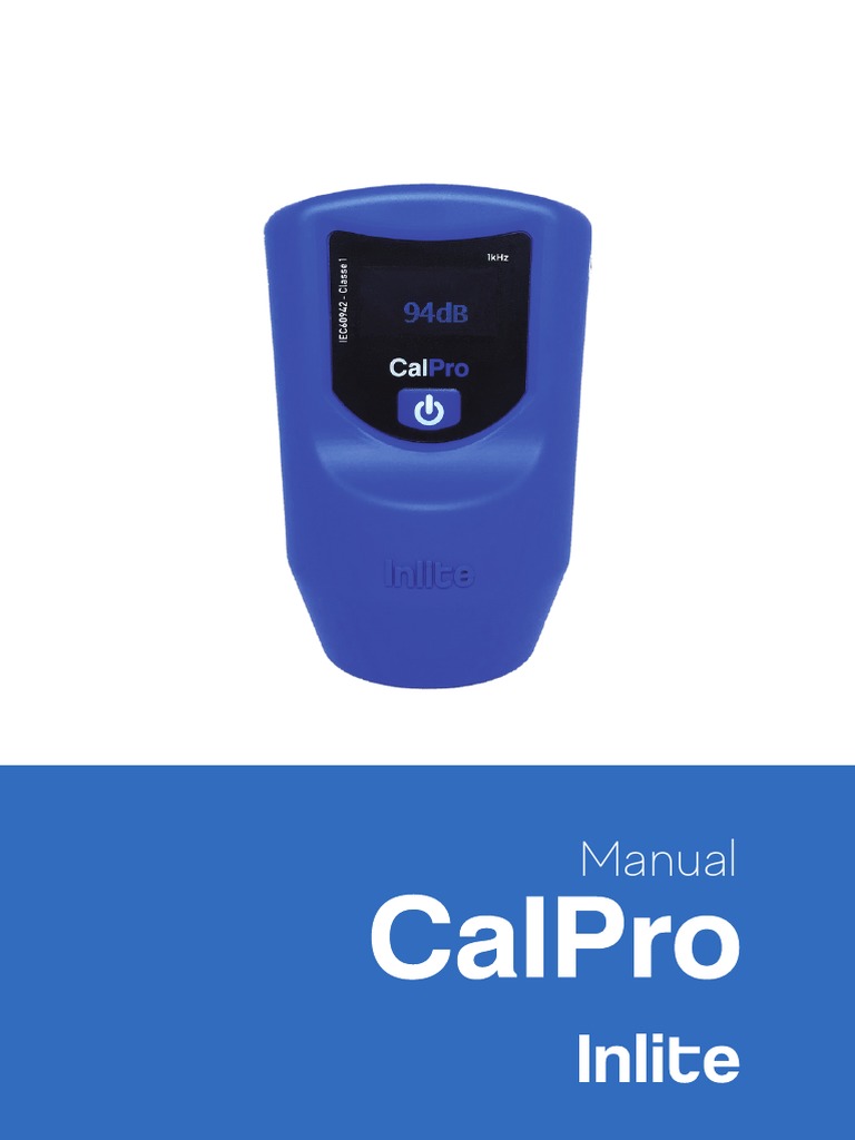 Dosímetro de Ruido CalPro: Guía y Uso | PDF | Micrófono
