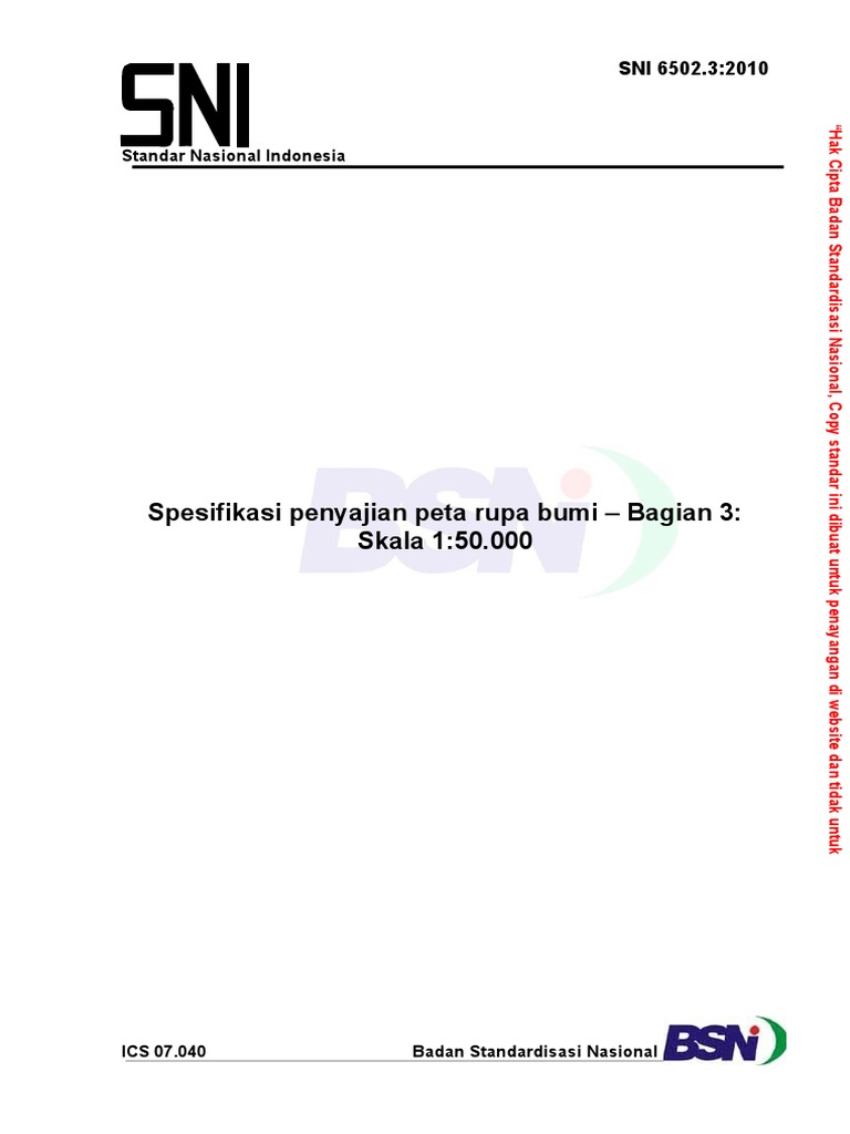Standar Layout Peta | PDF