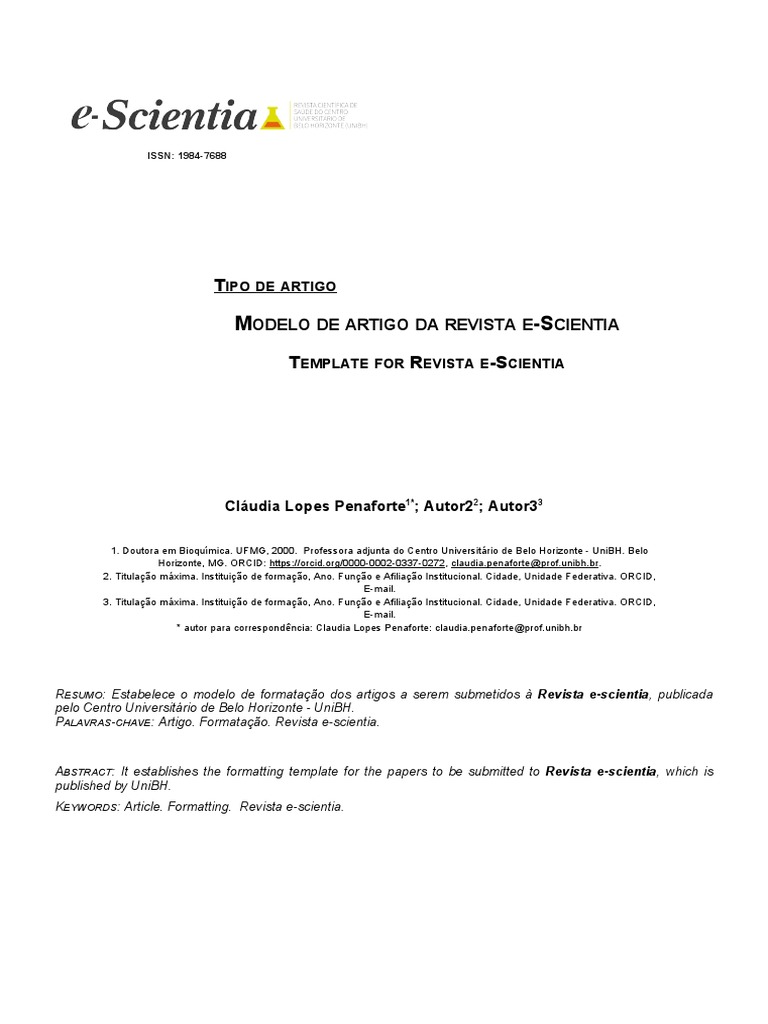 revista tcc | PDF | Citação | Abstract (resumo)