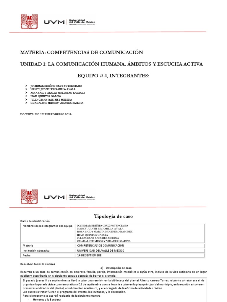 Act - 1 - Formulario JCSM | PDF | Comunicación | Lingüística