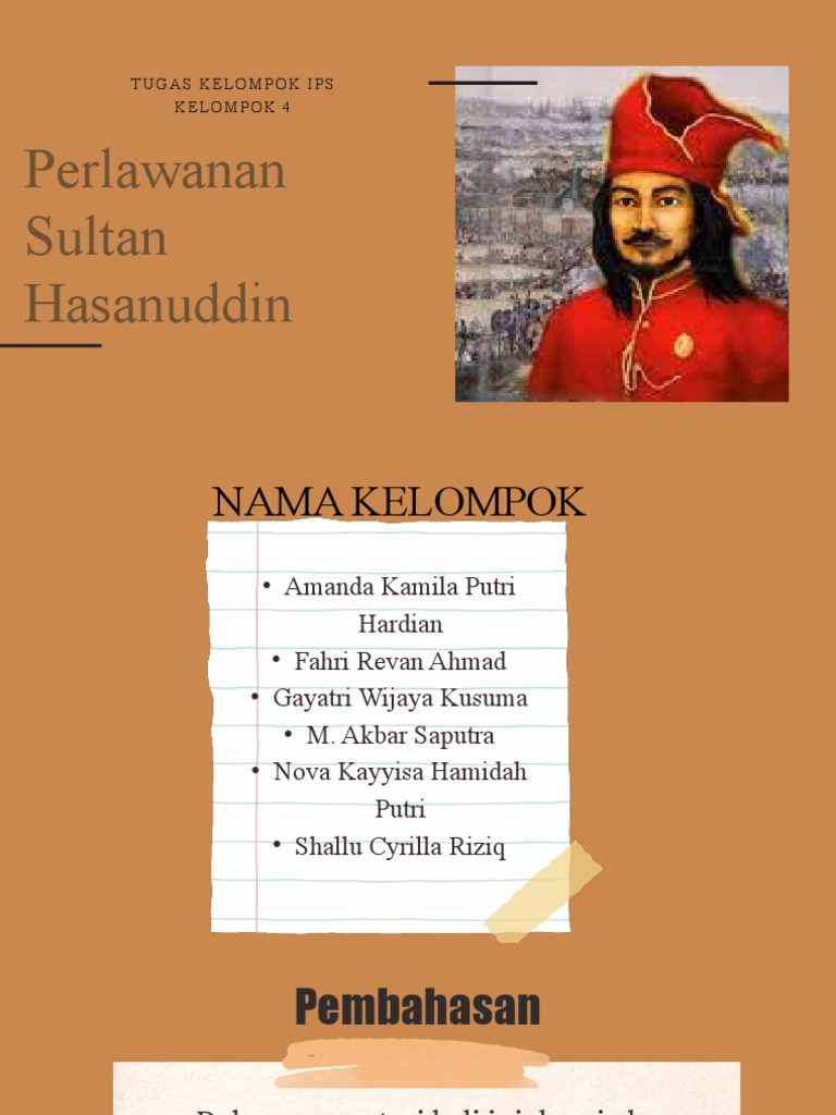 Perlawanan Sultan Hasanuddin Kel 4 | PDF