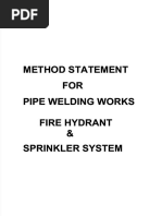 Method Statement For Welding PDF | PDF | Welding | Construction