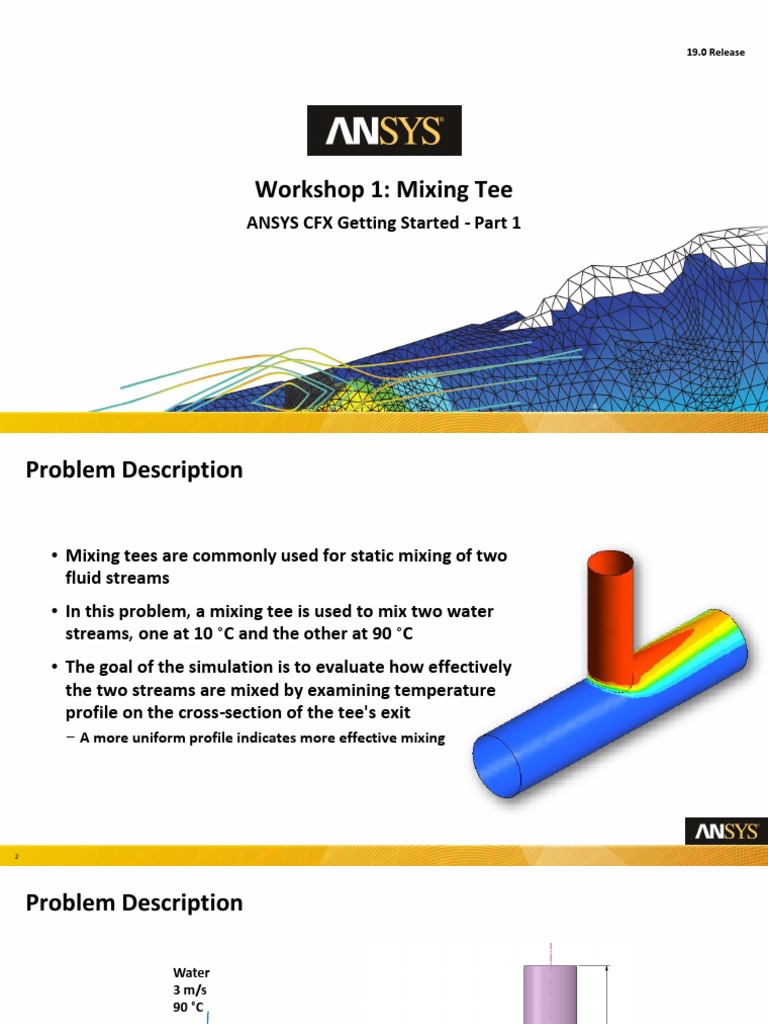 CFX GetStart1 19.0 WS01 Mixing Tee | PDF | Computational Fluid Dynamics ...