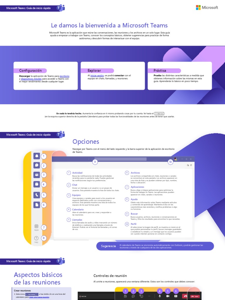 MSTeams QuickStartGuide ES | PDF | Chat en linea | Microsoft