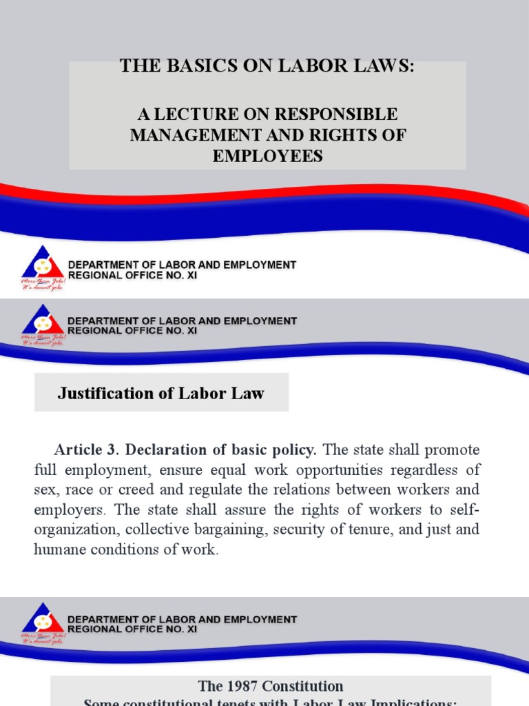 Basics of Labor Laws and Employee Rights | PDF | Employment | Labour Law