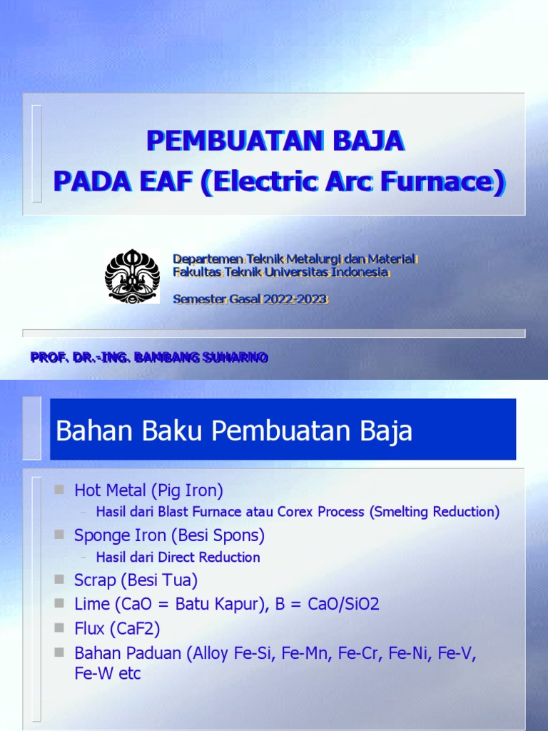 7 Eaf Bof | PDF | Steel | Iron