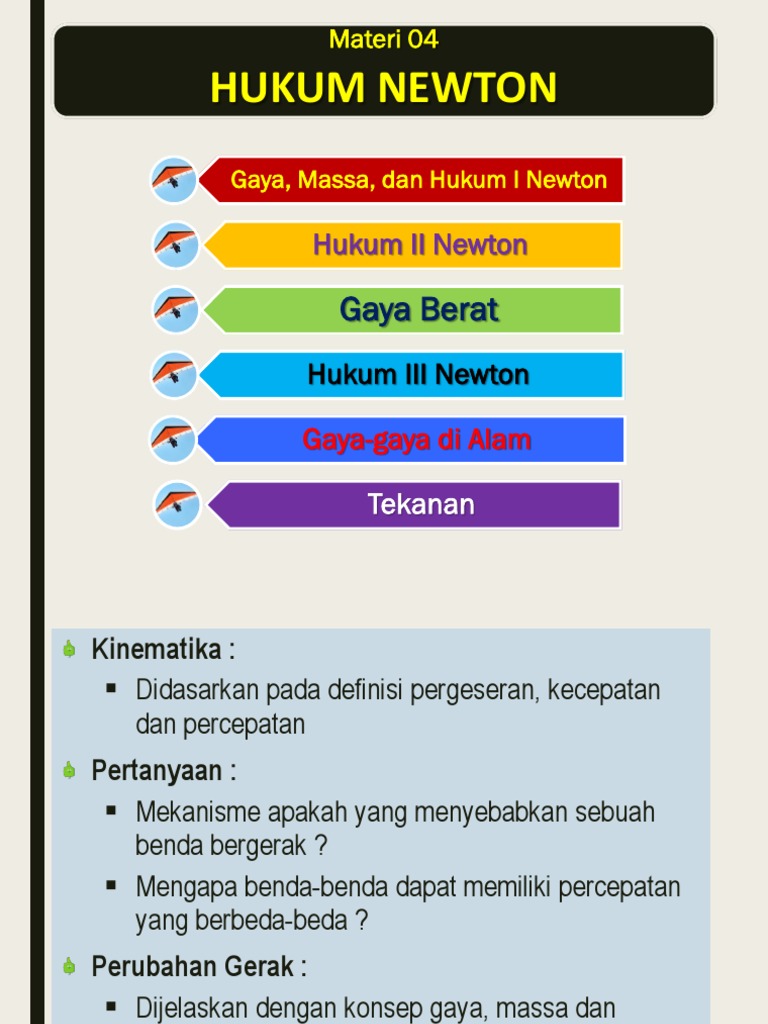 Gaya Dan Hukum Newton - Revisi | PDF