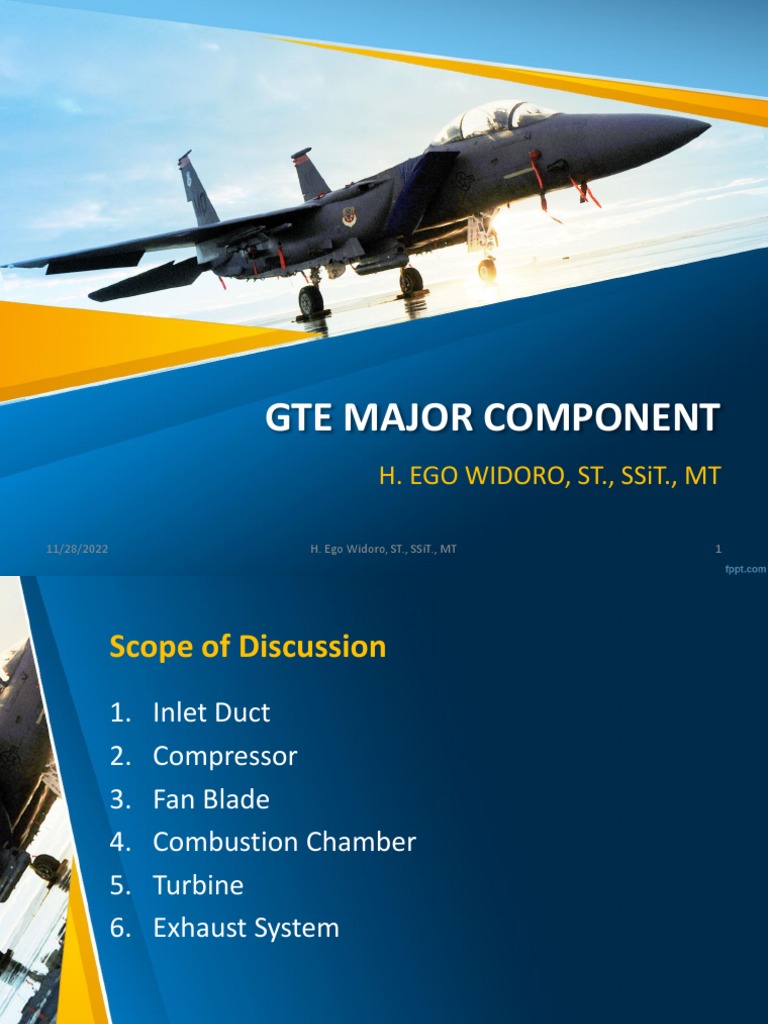 GTE Major Component - For - Student | PDF | Gas Turbine | Turbine