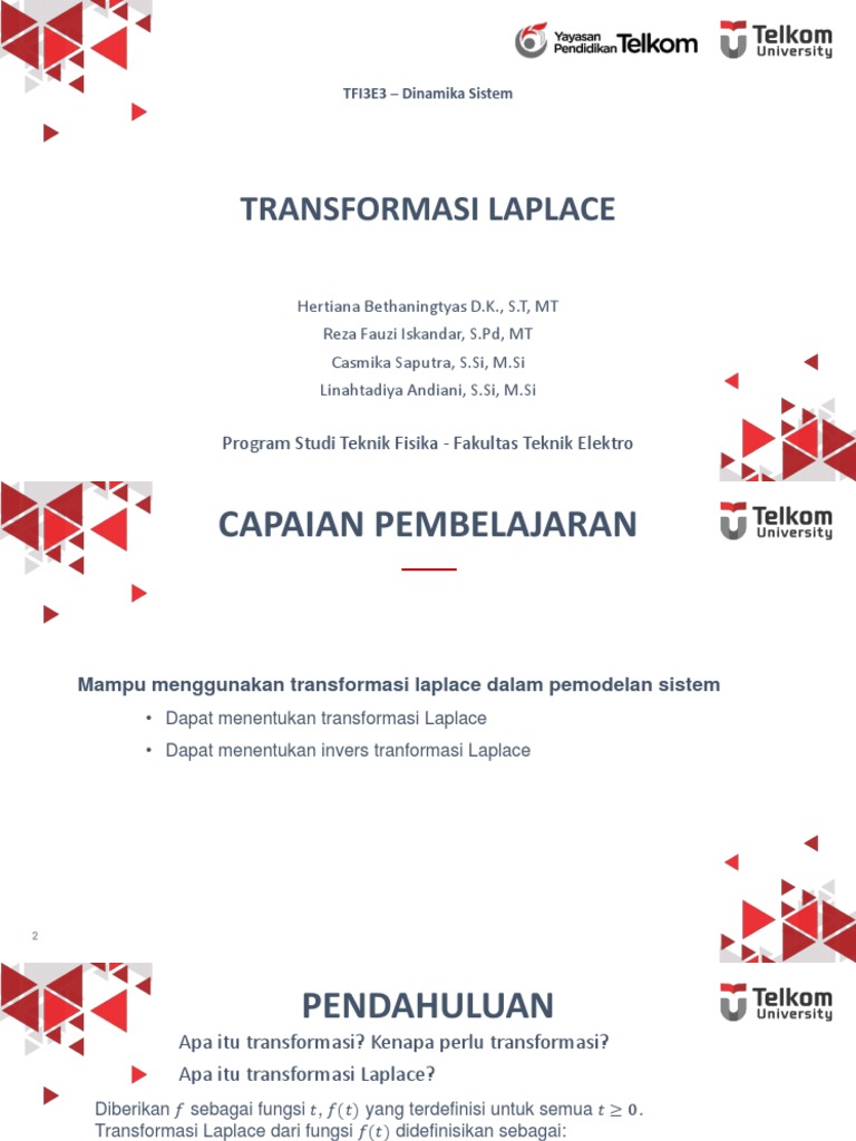 PB2 - Transformasi Laplace | PDF