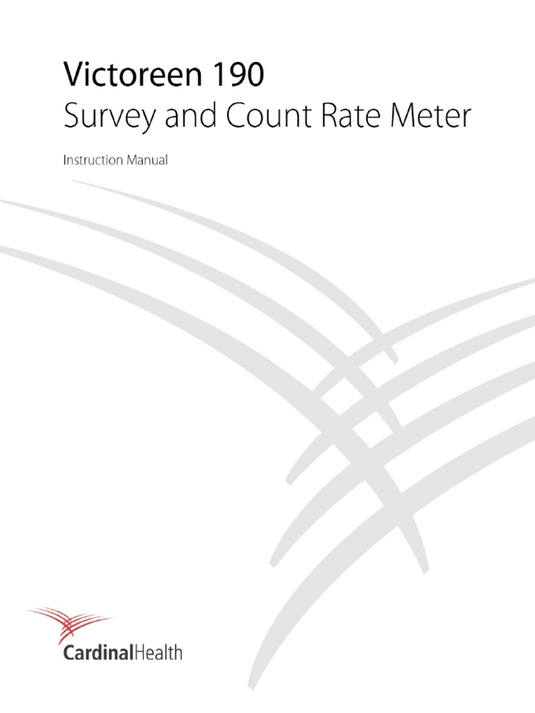 Victoreen 190 Survey and Count Rate Meter | PDF