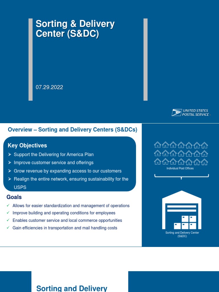USPS Sorting & Delivery Center Overview | PDF | United States Postal ...