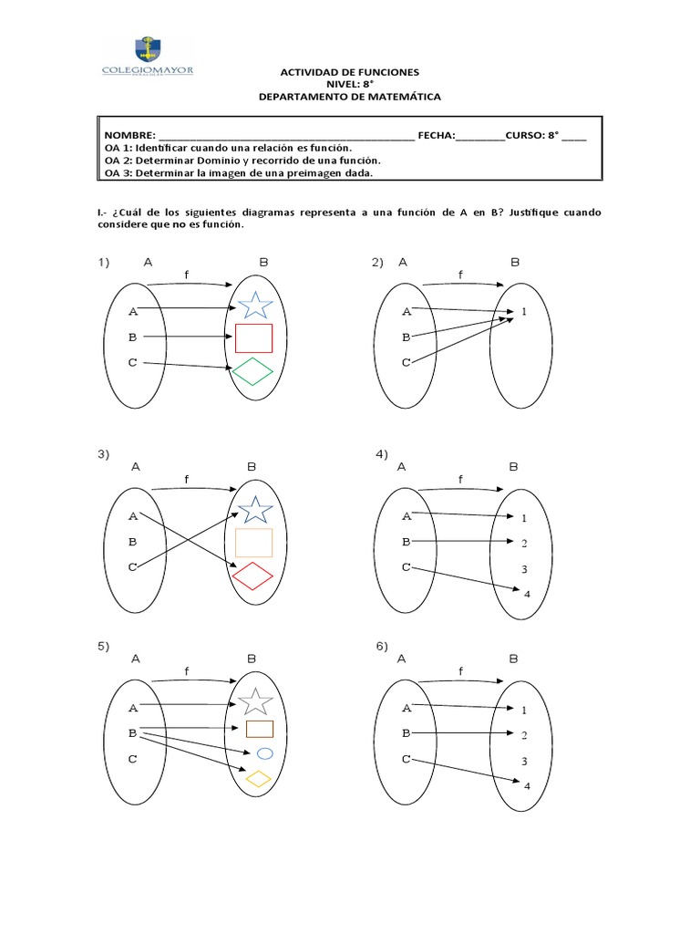 Actividad de Funciones | PDF | Función (Matemáticas) | Análisis