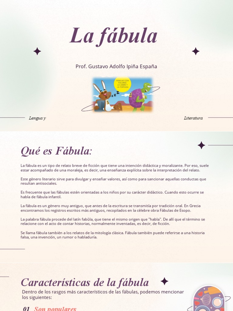La Fabula | PDF | Fábula