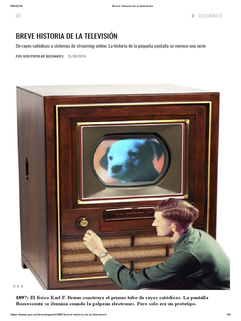 Breve Historia de La Televisión | PDF | Televisión | Tecnología de ...