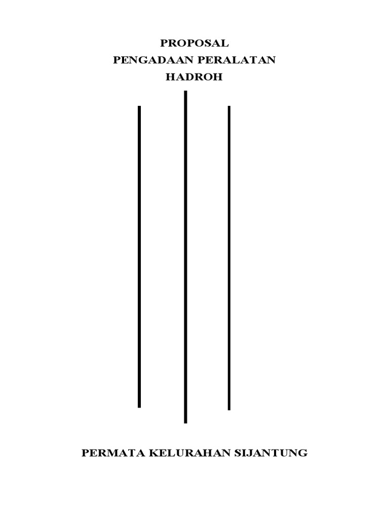 Proposal Hadroh Kecamatan Galang | PDF