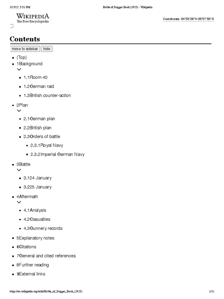 Battle of Dogger Bank (1915) | PDF | Shipping | Watercraft