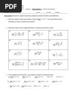Cálculo I Parcial 3 Sem 1-2015 Solucion PDF | PDF | Límite (Matemáticas) | Álgebra abstracta