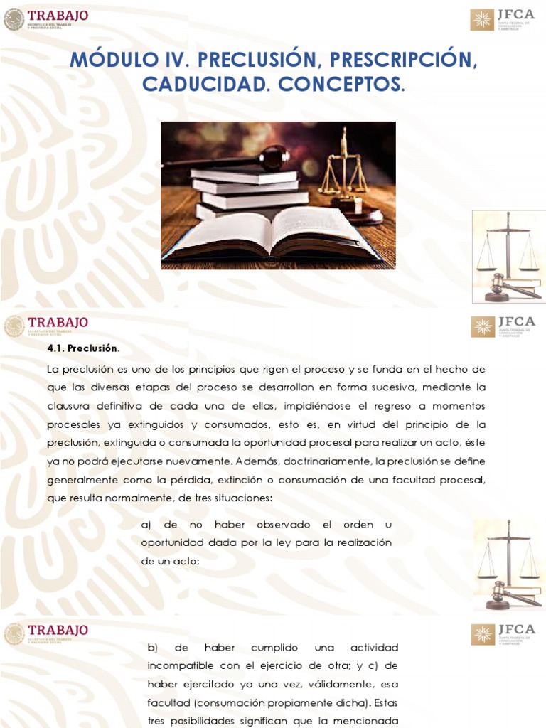 Preclusión, Prescripción y Caducidad | PDF | Estoppel colateral | Estatuto de limitaciones