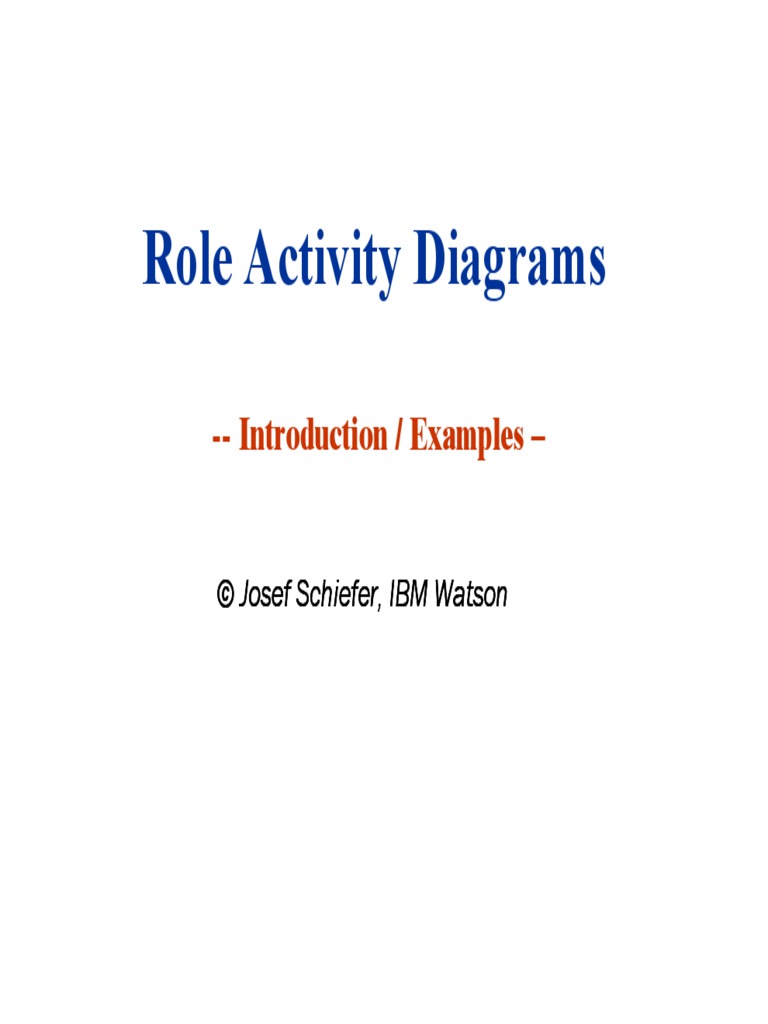 Role Activity Diagram201 | PDF | Business Process | Systems Science