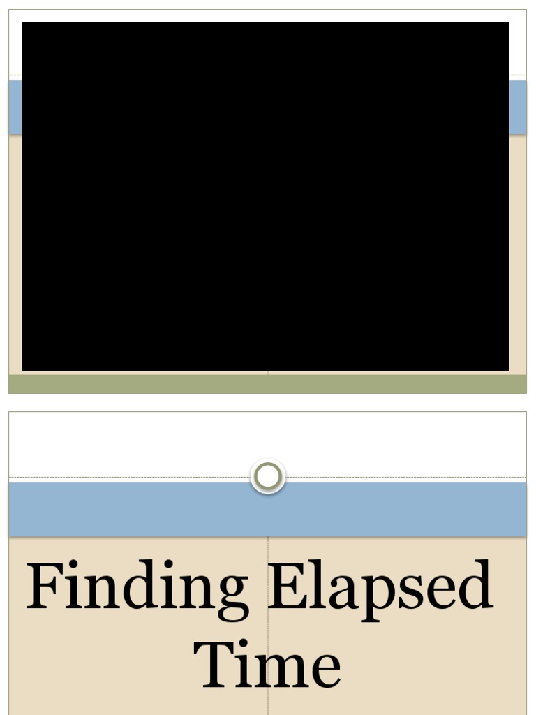Finding Elapsed Time | PDF