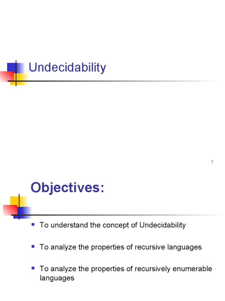 Understanding Undecidability Recursive And Recursively Enumerable Languages Pdf