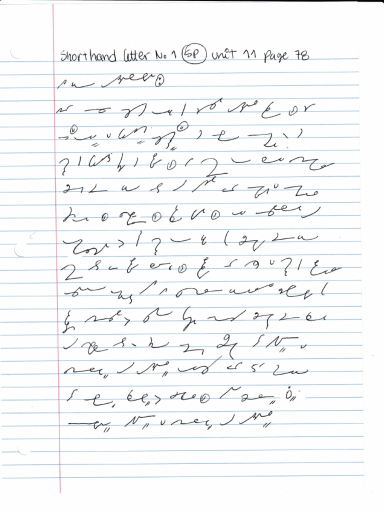 Shorthand Letters Unit 11 SP | PDF
