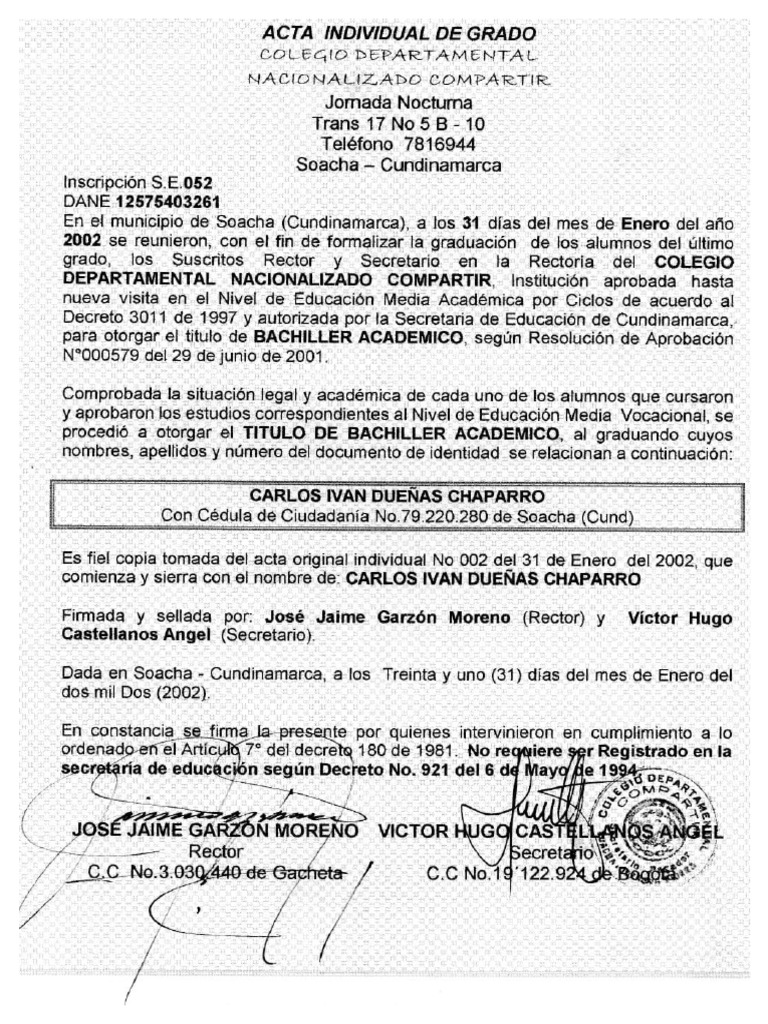 Anexo de Documentos | PDF