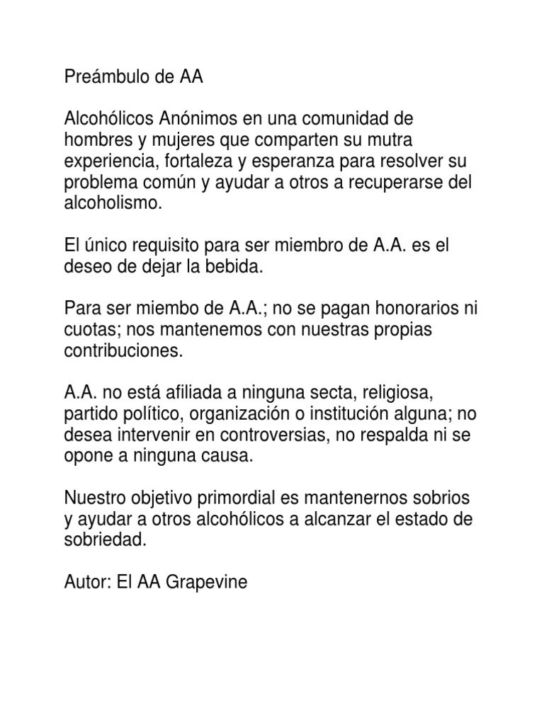 Spanish Preamble | PDF