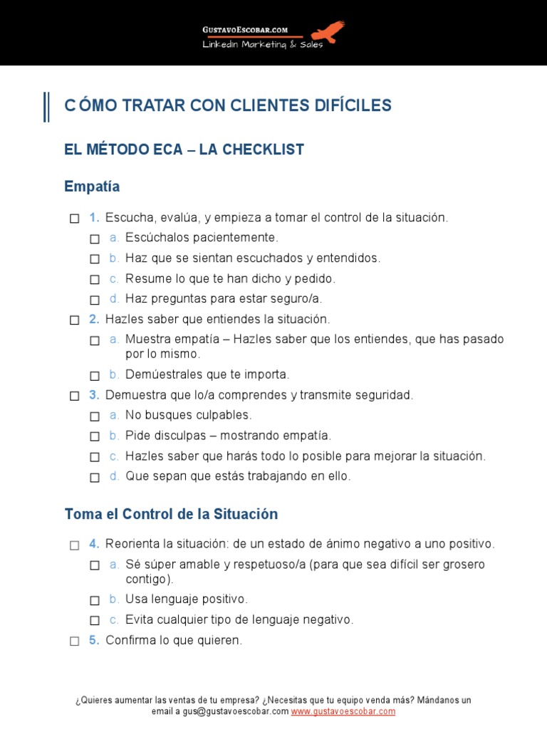 CS02S - El Método ECA Checklist | PDF