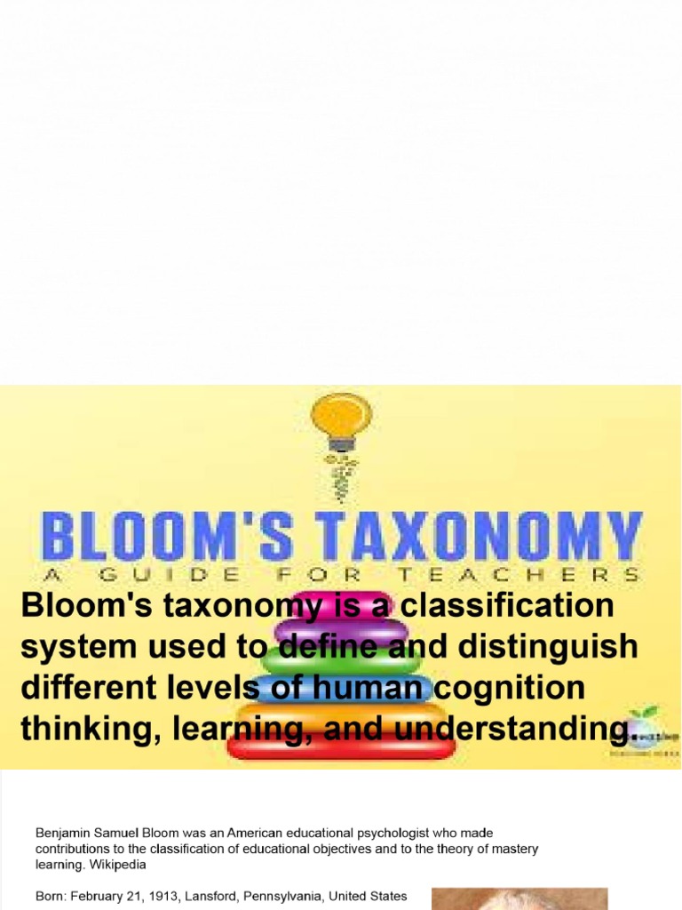 Group 5 - (Learning Domains and Taxonomies) | PDF | Reading ...