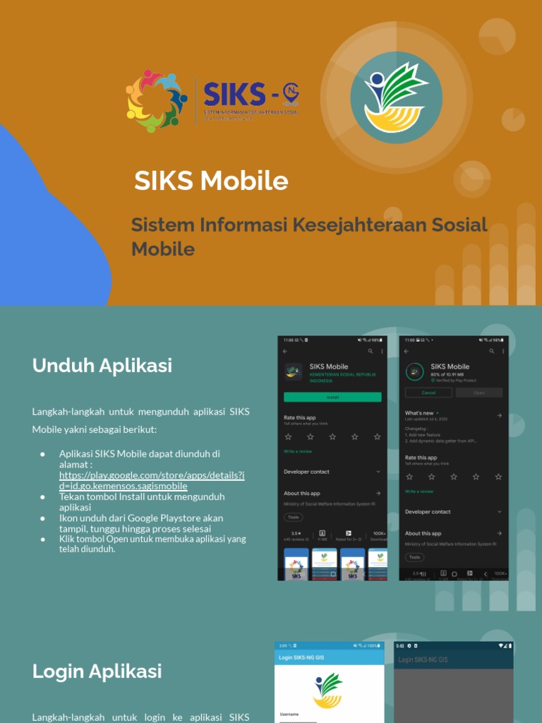 Panduan Login Aplikasi SIKS Mobile | PDF | Pengelolaan Keuangan & Uang