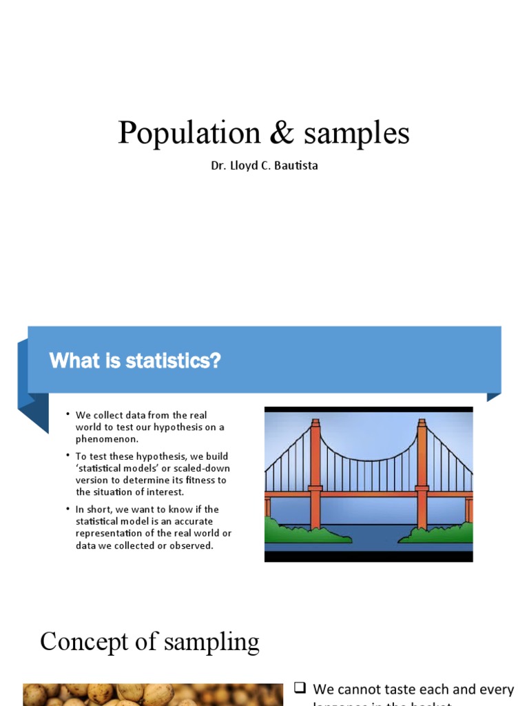 Understanding Sampling Distributions and Their Application to ... Understanding Sampling Distributions and Their Application to ...