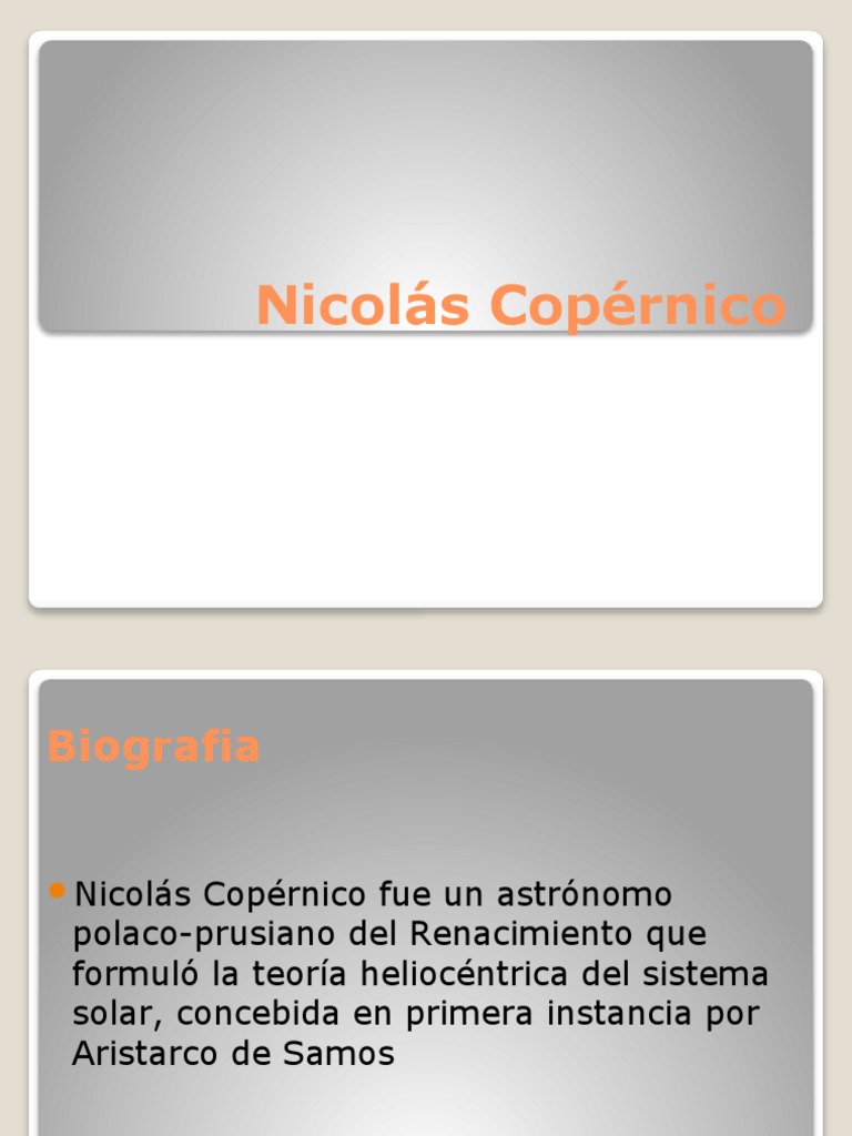 Nicolás Copérnico | PDF