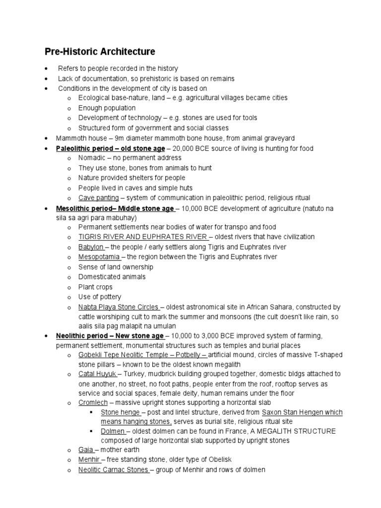 HOA1 Prehistoric-Mesopotamian | PDF | Assyria | Mesopotamia