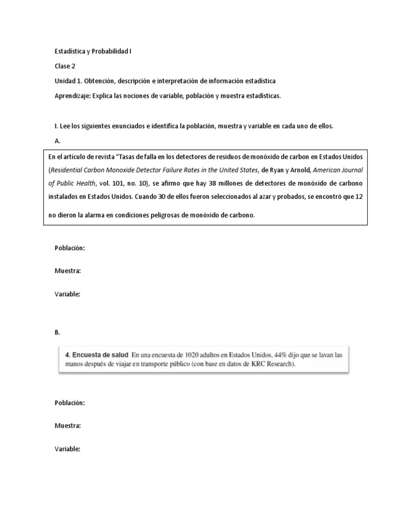 Nociones Básicas de Estadística | PDF