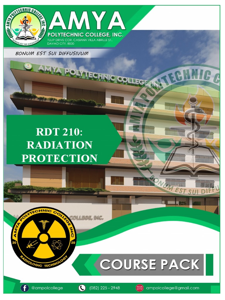 RDT 205 Course Pack Cover - Radtech | PDF | Radiology | Health Care