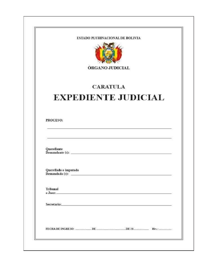 Caratula Judicial | PDF
